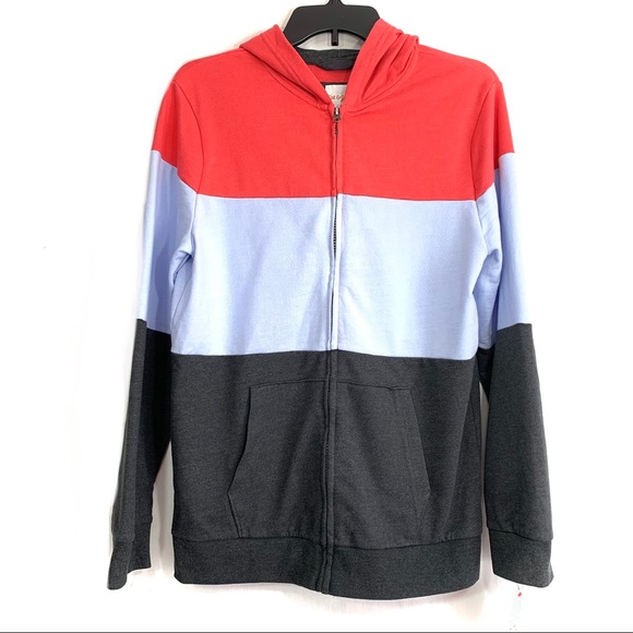 Cat & Jack | Shirts & Tops | Cat Jack Boys Red Blue Gray Colorblock ...